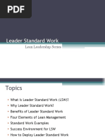 Leader Standard Work Template Guide | PDF