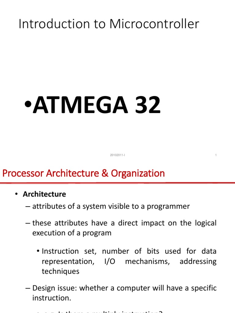 Module 2 Avr Atmega32 Architecture3 | PDF | Office Equipment | Information Science