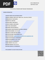 MT103 Direct Cash Transfer Gpi Support Full Detail | PDF | Euro | Banks