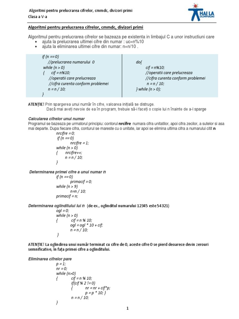Algoritmi Elementari PDF | PDF