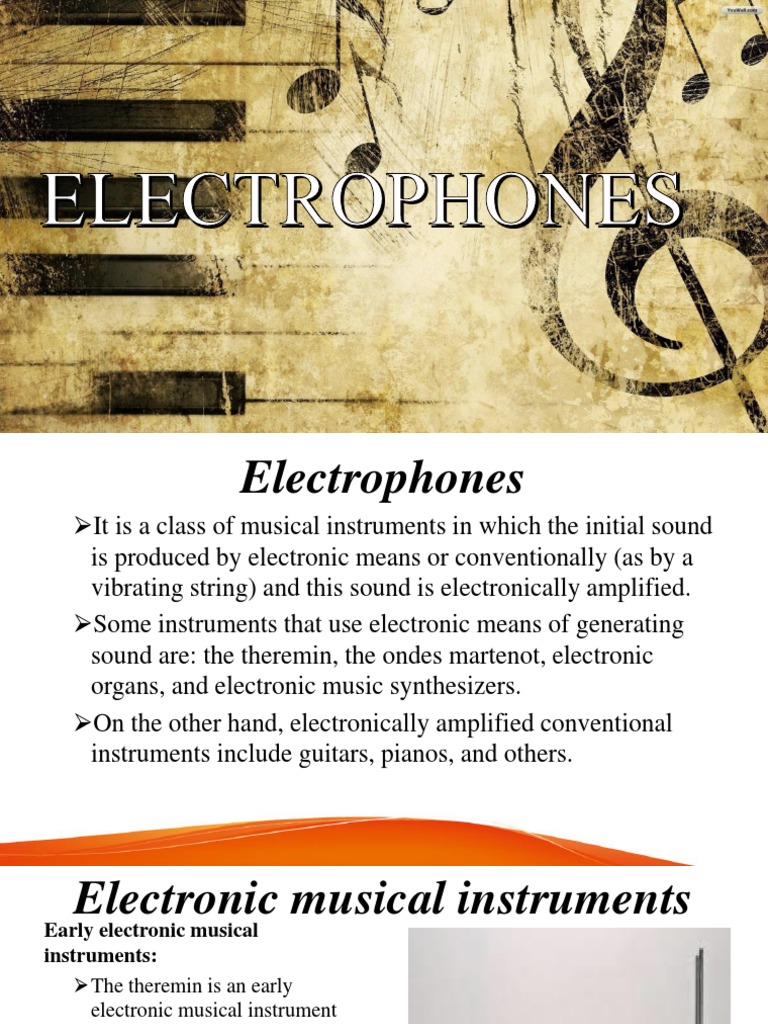 ELECTROPHONES | PDF | Synthesizer | String Instruments