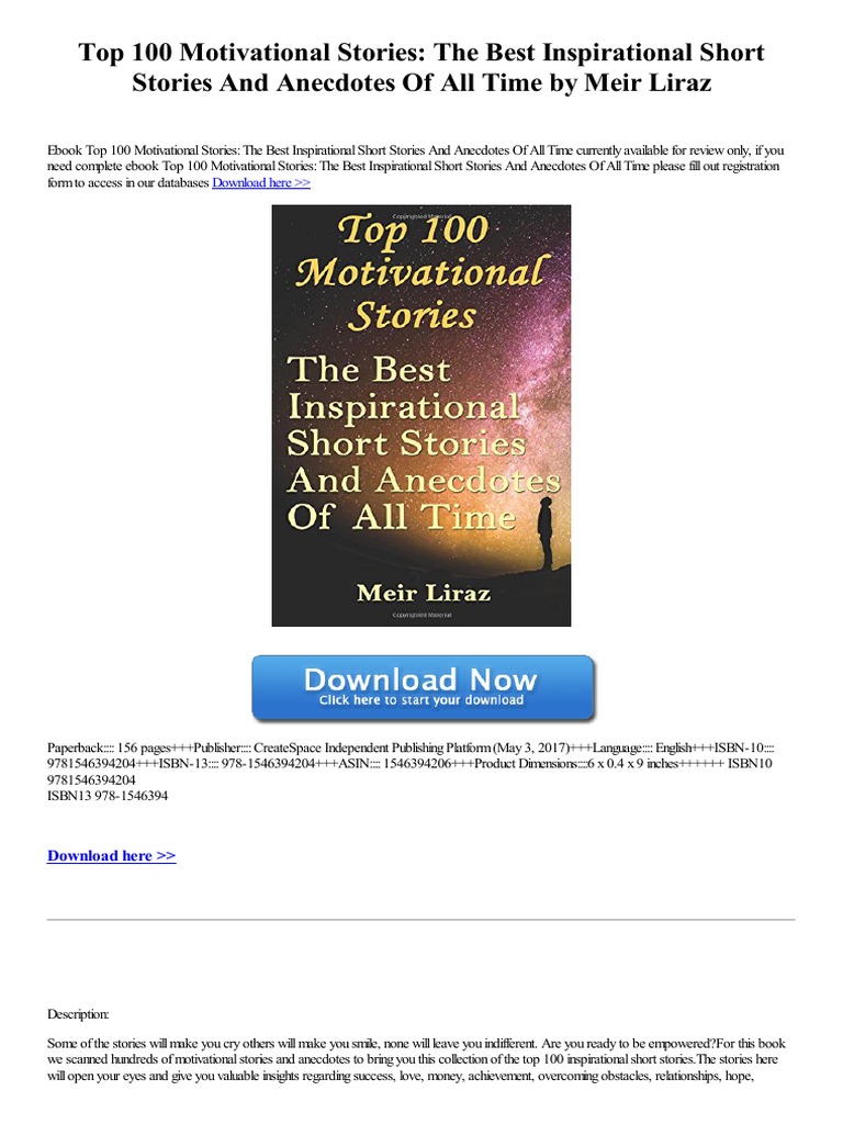 Top 100 Motivational Stories The Best Inspirational Short Stories and ...
