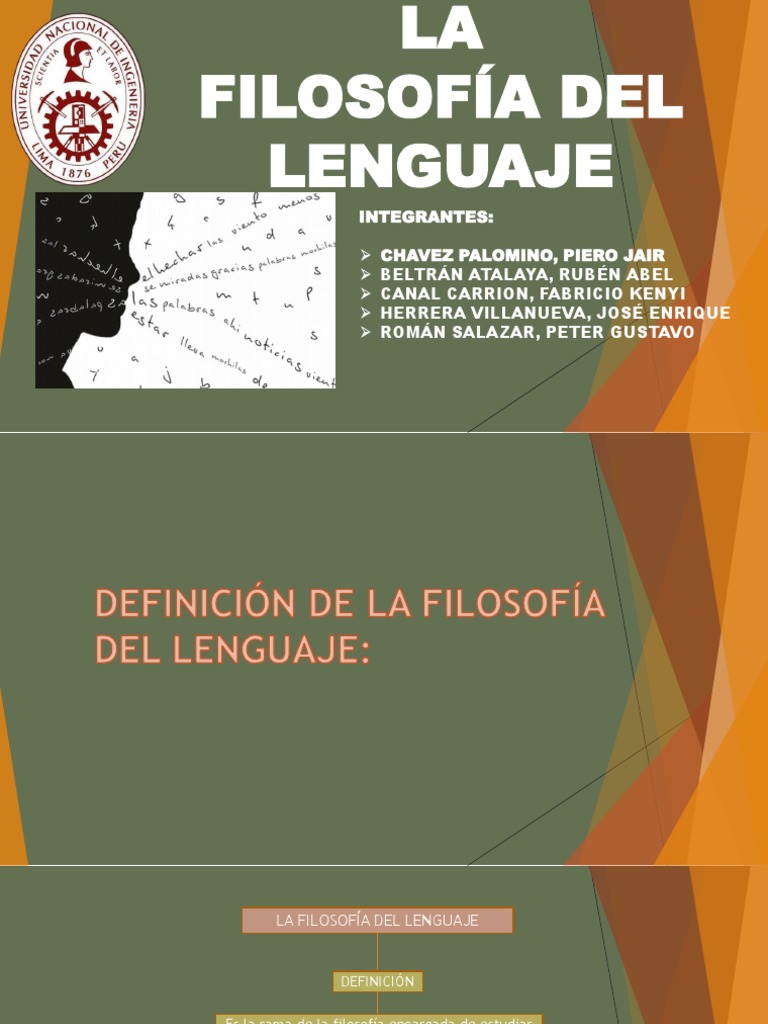 La Filosofía Del Lenguaje | PDF | Ludwig Wittgenstein | Filosofía del ...