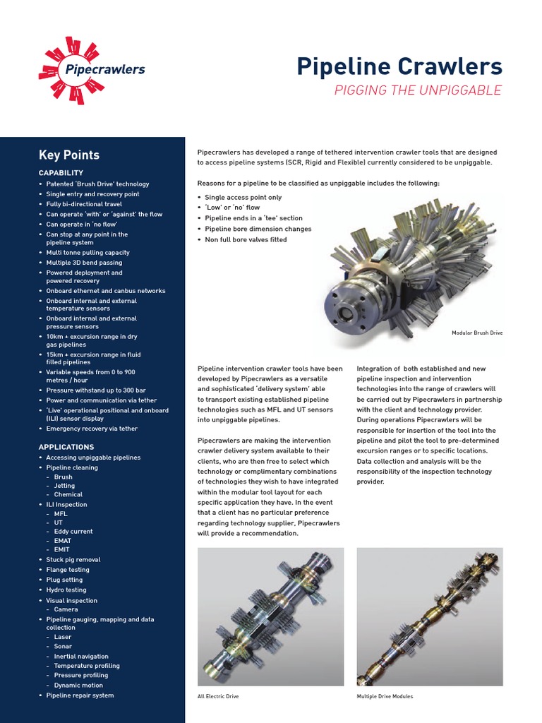 Pipeline Crawler English PDF | PDF | Manufactured Goods | Equipment