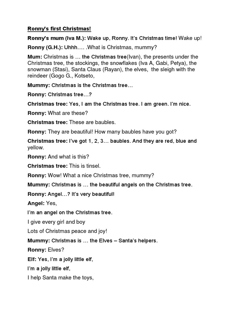 Christmas Script | PDF | Santa Claus | Christmas