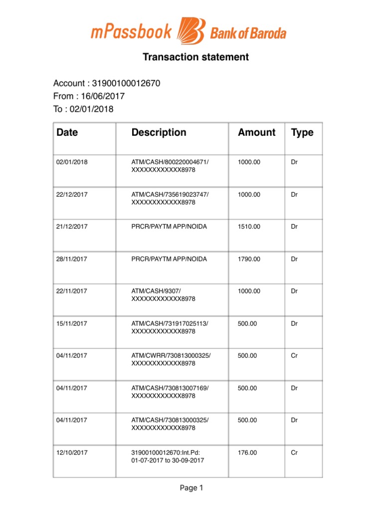 M Passbook | PDF | Automated Teller Machine | Payments