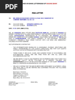 Rwa SBLC Bank Letter Sample PDF | PDF | Letter Of Credit | Banks