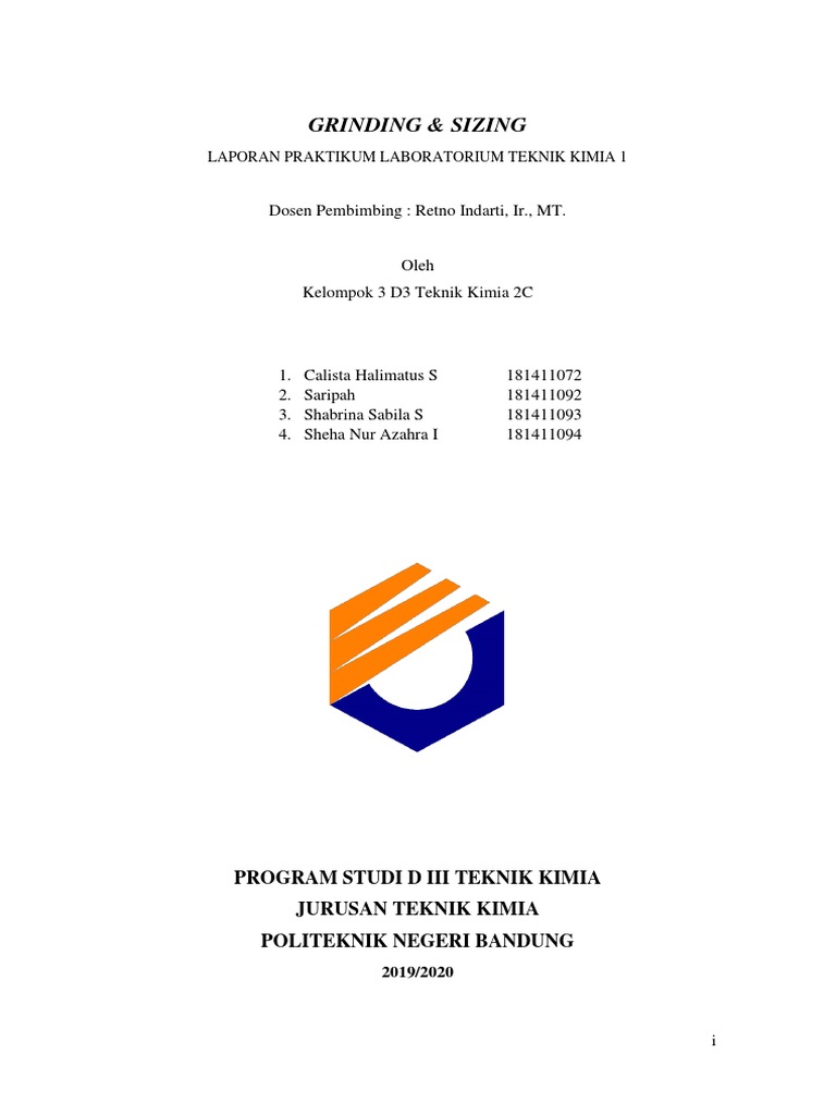 Laporan Praktikum Grinding Sizing Kel 3 | PDF