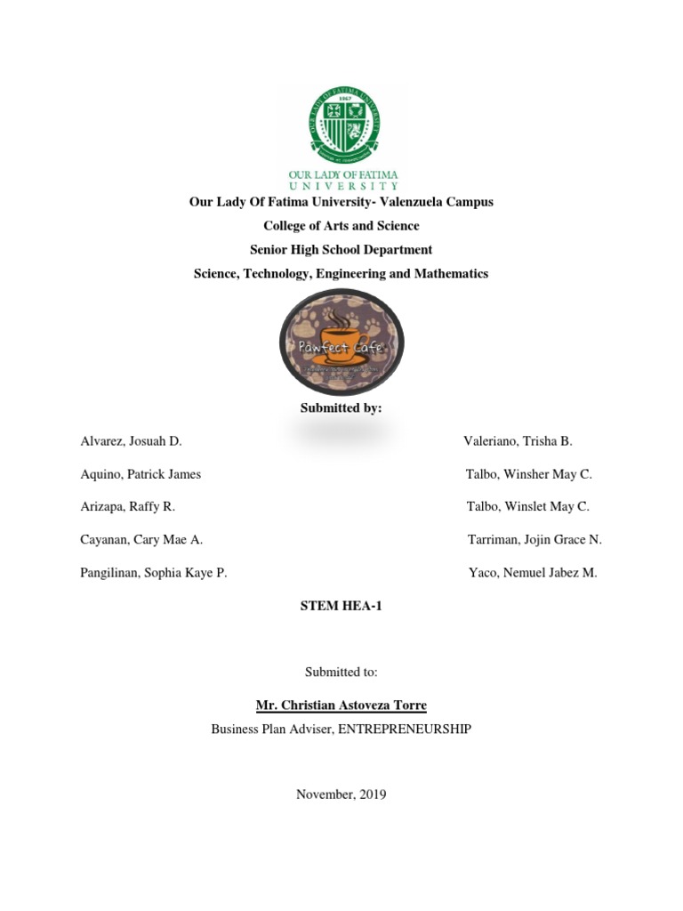 Pawfect Business Plan | PDF | Stress (Biology) | Psychological Concepts