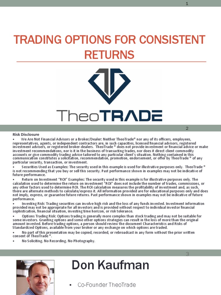 How To Trade For Consistent Returns | Download Free PDF | Financial ...