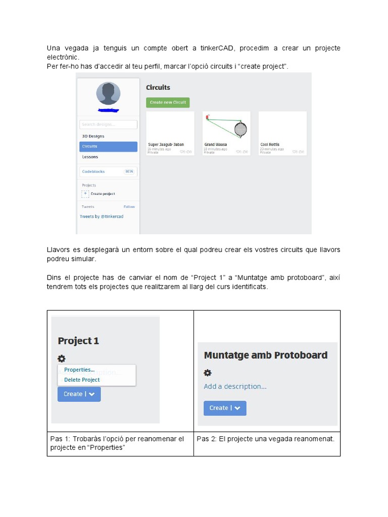 Practica 1 TinkerCAD | PDF