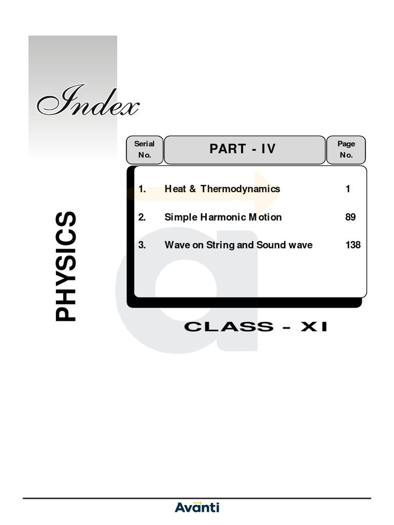 Physics - Thermodynamics and SHM | PDF | Thermal Expansion | Heat