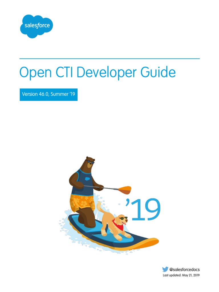 API Open Cti | PDF | Application Programming Interface | Salesforce.Com