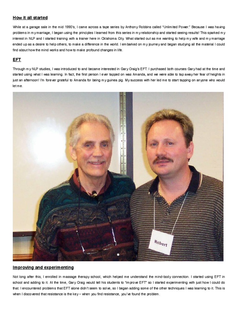 Faster EFT | PDF | Psychology | Psychological Concepts