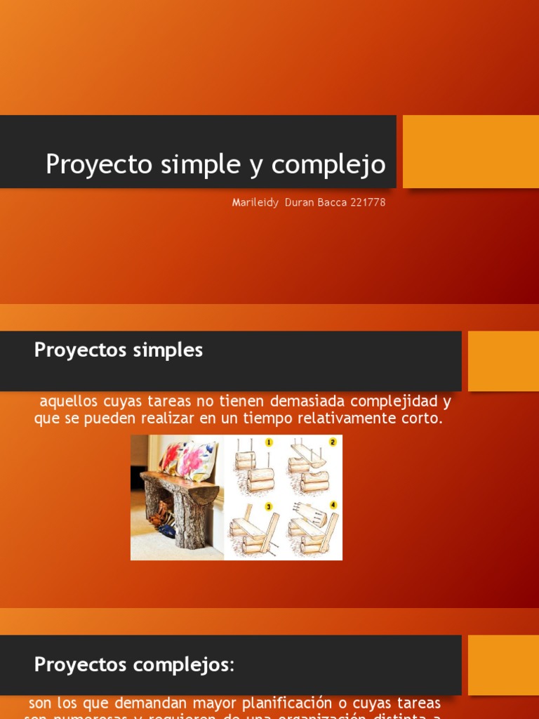 Proyecto Simple y Complejo | PDF