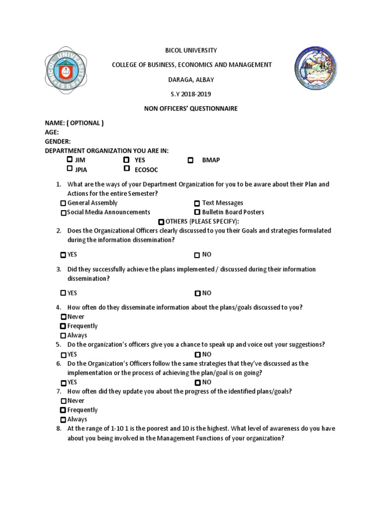 Bicol University | PDF