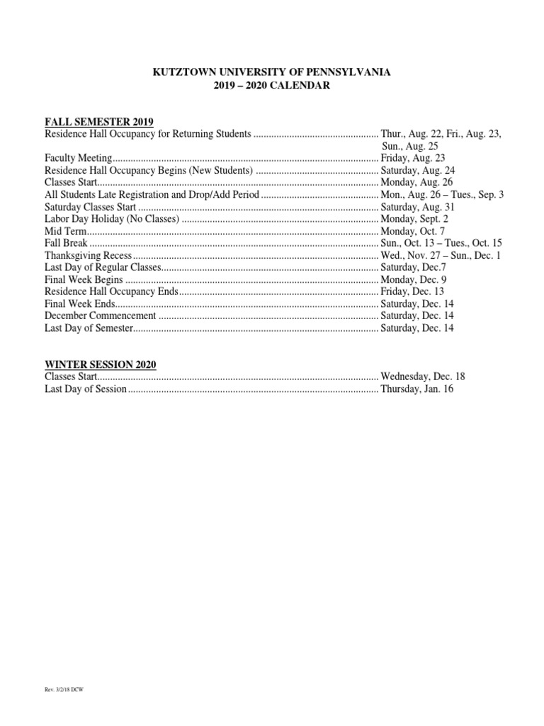 2019 2020 Academic Calendar | Download Free PDF | Academic Term | Festival