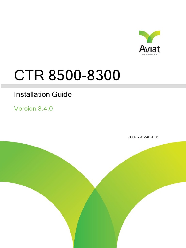 CTR 8500-8300 3.4.0 Installation Guide - June2017 | Download Free PDF ...