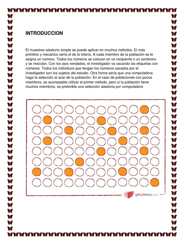 Muestreo Aleatorio Simple | PDF | Muestreo (Estadísticas ...