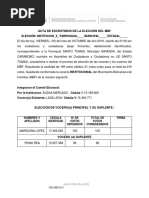 Acta de Eleccion Vocerias Institucionales MBF 2022 - 2023 | PDF | Responsabilidad | Democracia