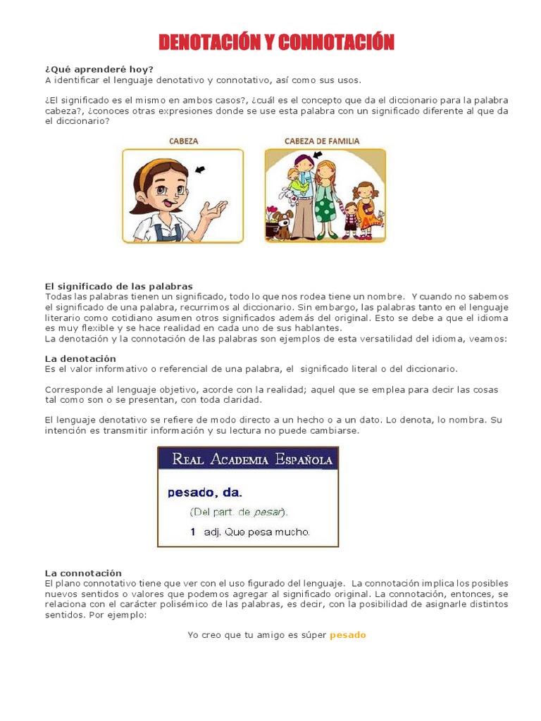 Denotación y Connotación | PDF