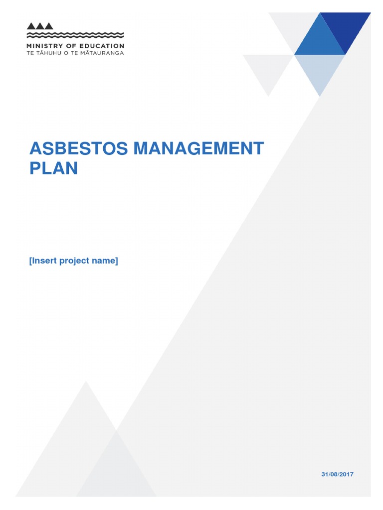 Asbestos TEMPLATE Asbestos Management Plan | PDF | Asbestos ...
