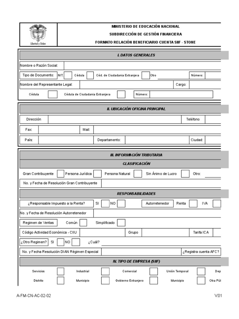 Formato Siif | PDF | Bancos | Economias