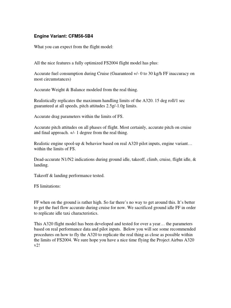 A320 - Project Airbus - Manual - CFM56 - 5B4 | PDF | Aviation | Aircraft