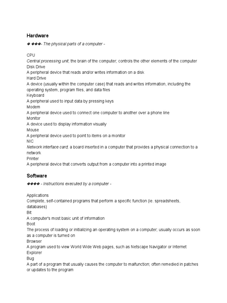 Computer Basic Terminologies | PDF | Icon (Computing) | Computer Program