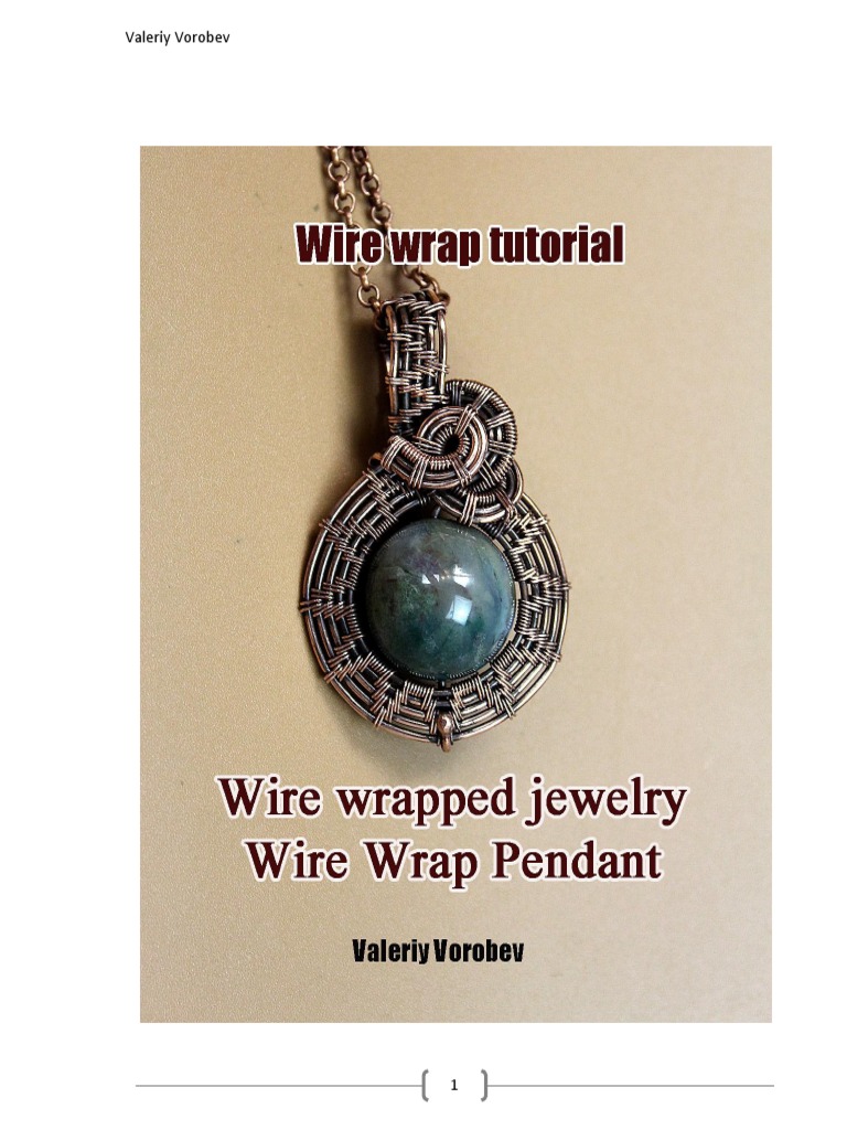 Wire Wrapped Pendant. Wire Wrap Tutorial. | PDF | Wire | Metals