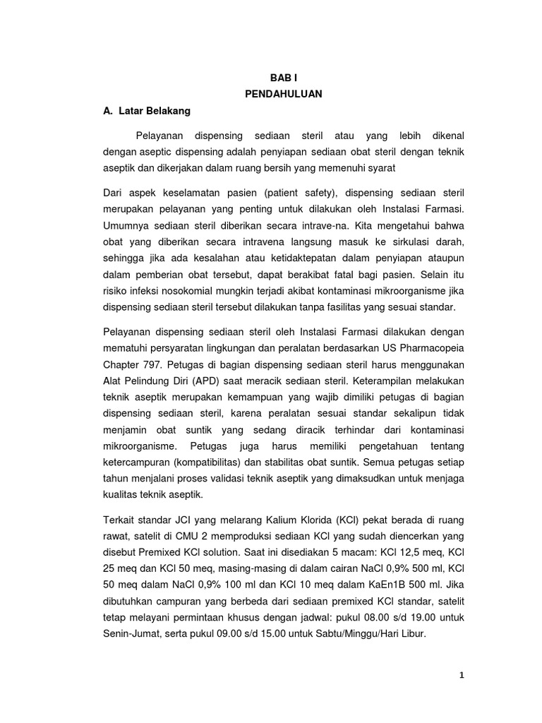 Aseptic Dispensing 2 | PDF | Sains & Matematika