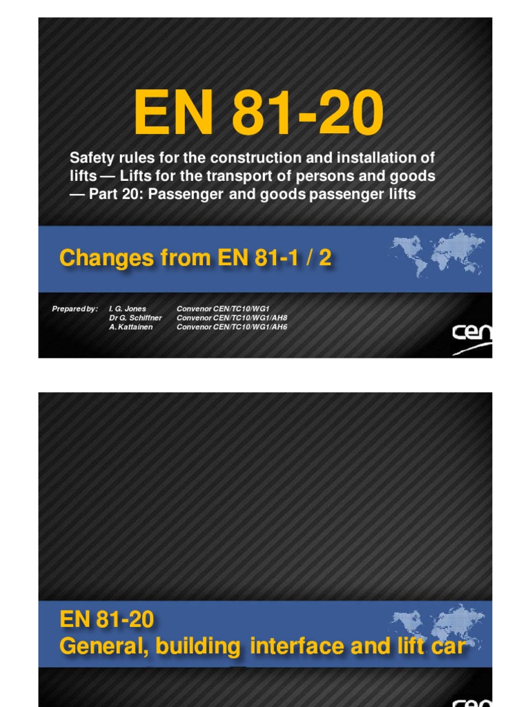 Interpretation En81-20 PDF | PDF | Elevator | Door