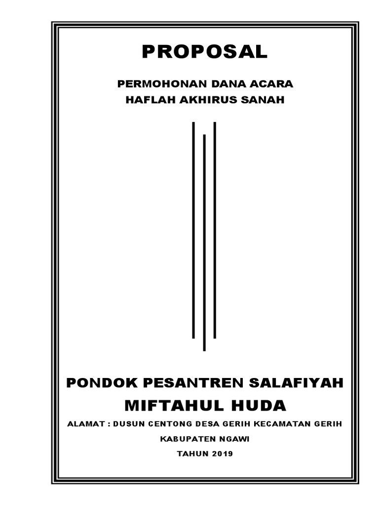 Proposal Haflah Fix (Repaired) | PDF