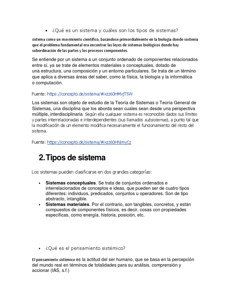 Mapa Conceptual | PDF | Sistema | Teoría de sistemas