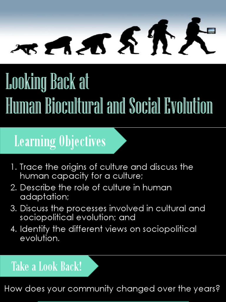 01 Looking Back Through Bio-Cultural and Social Evolution | PDF ...
