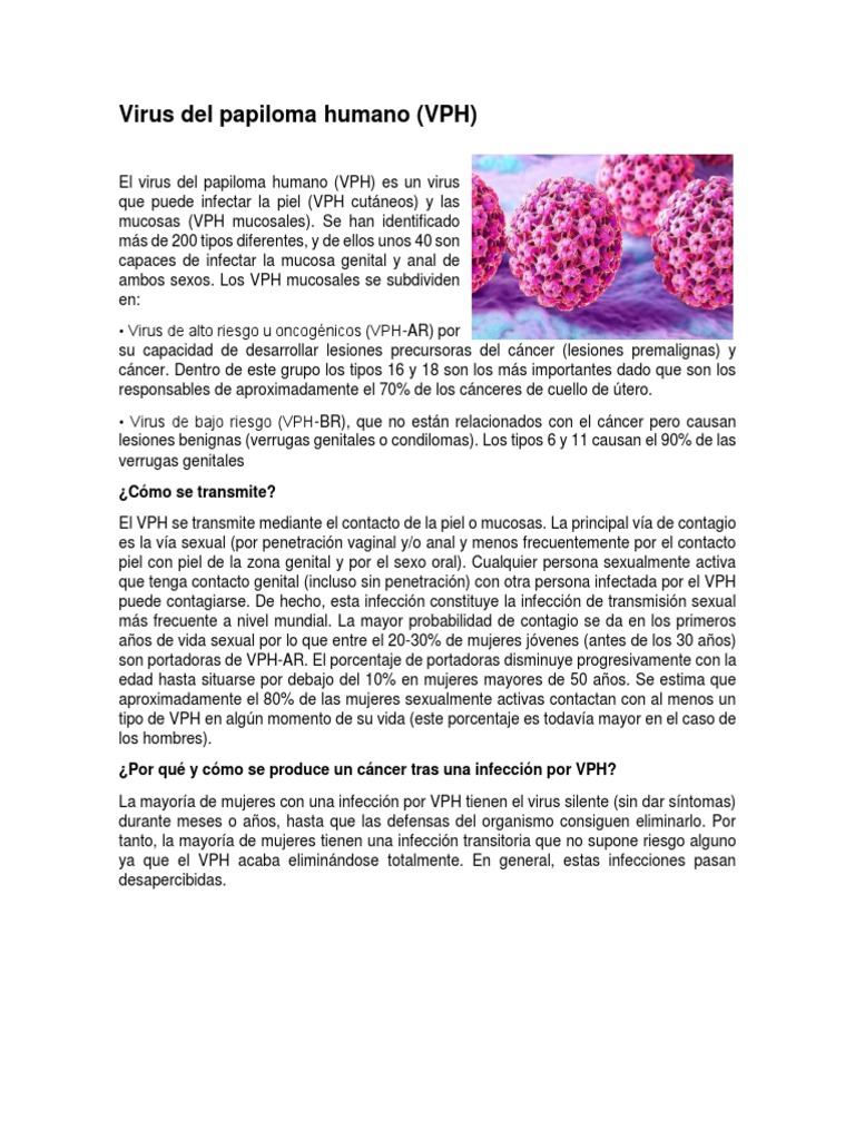 Virus Del Papiloma Humano | PDF | Biopsia | Biología