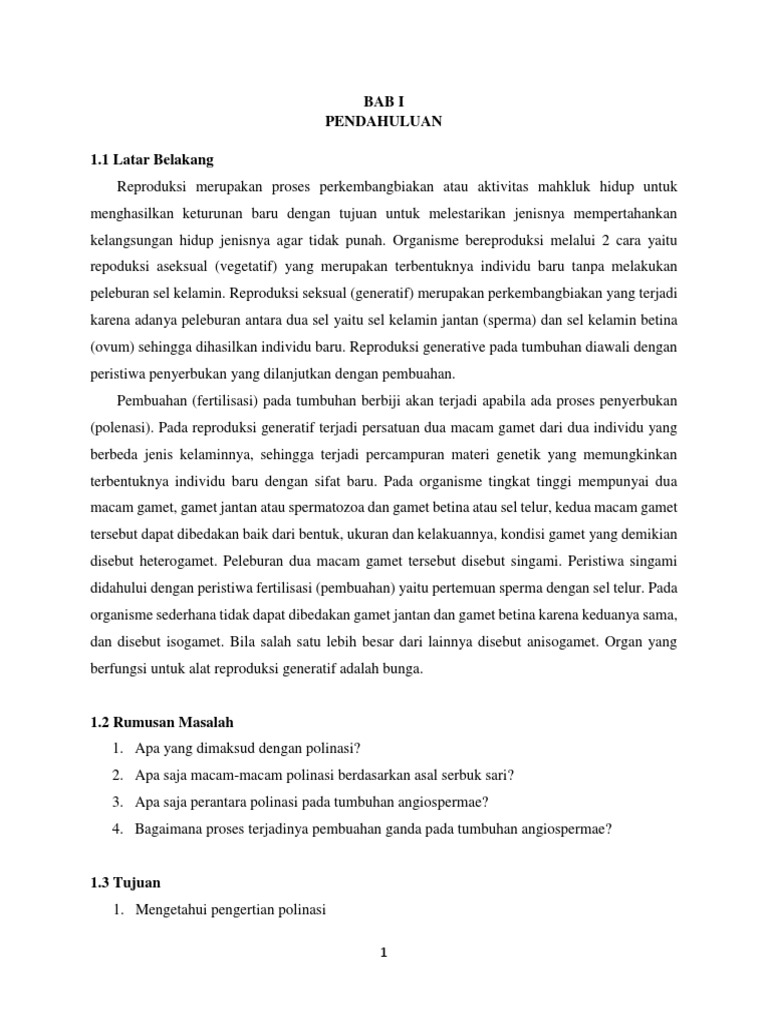 Polinasi | PDF | Griya & Taman | Sains & Matematika