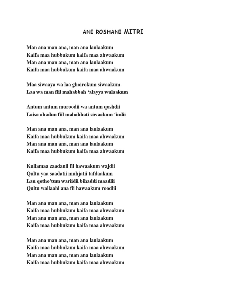 Ani Roshani Mitri | PDF