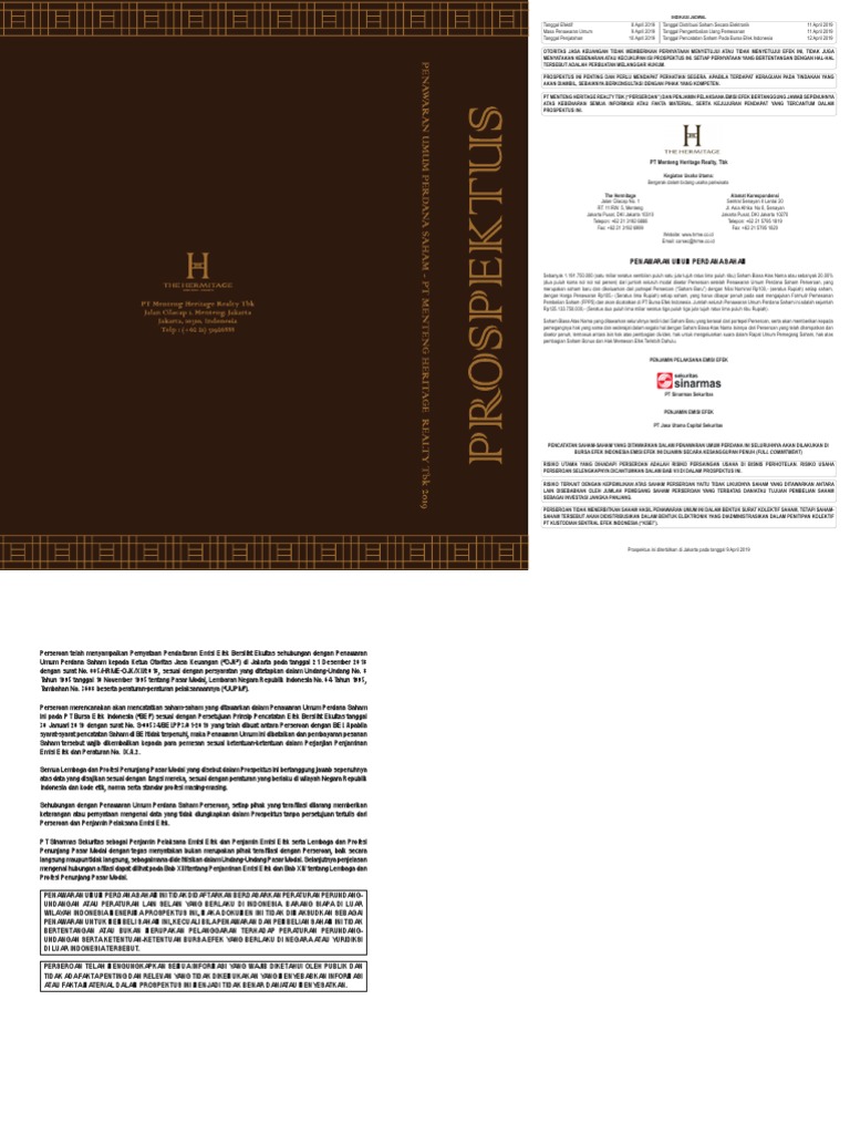 Prospektus Final The Hermitage | PDF