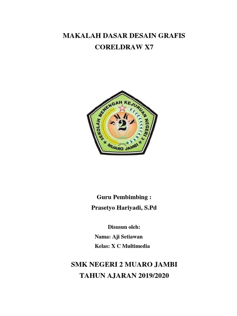 Makalah CorelDRAW X7 | PDF | Metode & Bahan Ajar