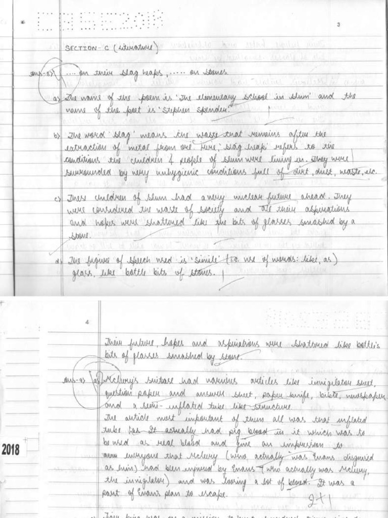 CBSE Topper Answer Sheet Class 12 English Core 2018 PDF | PDF