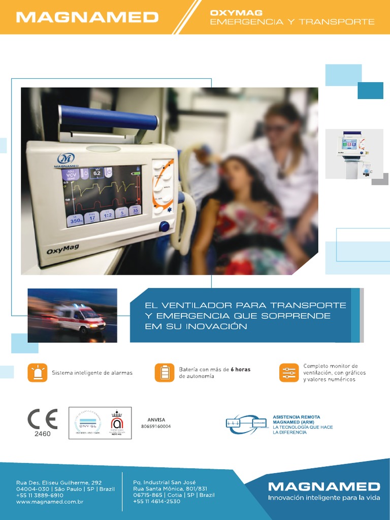 Ventilador Oximag Magnamed PDF | PDF | Cantidad | Cantidades fisicas