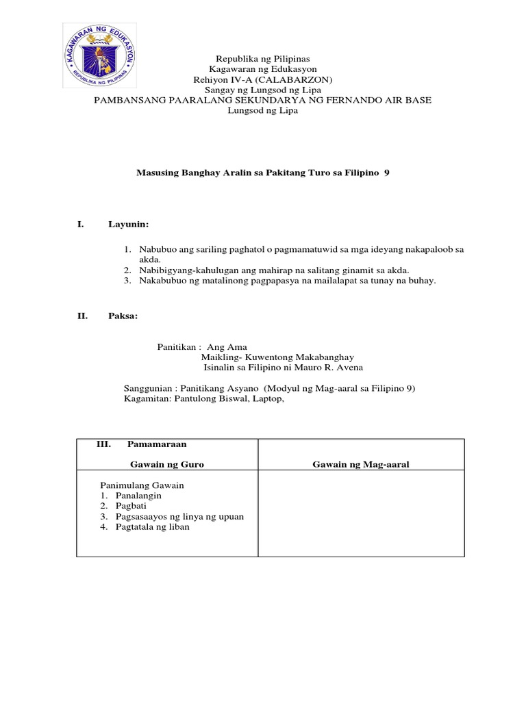 Ang Ama Plan | PDF