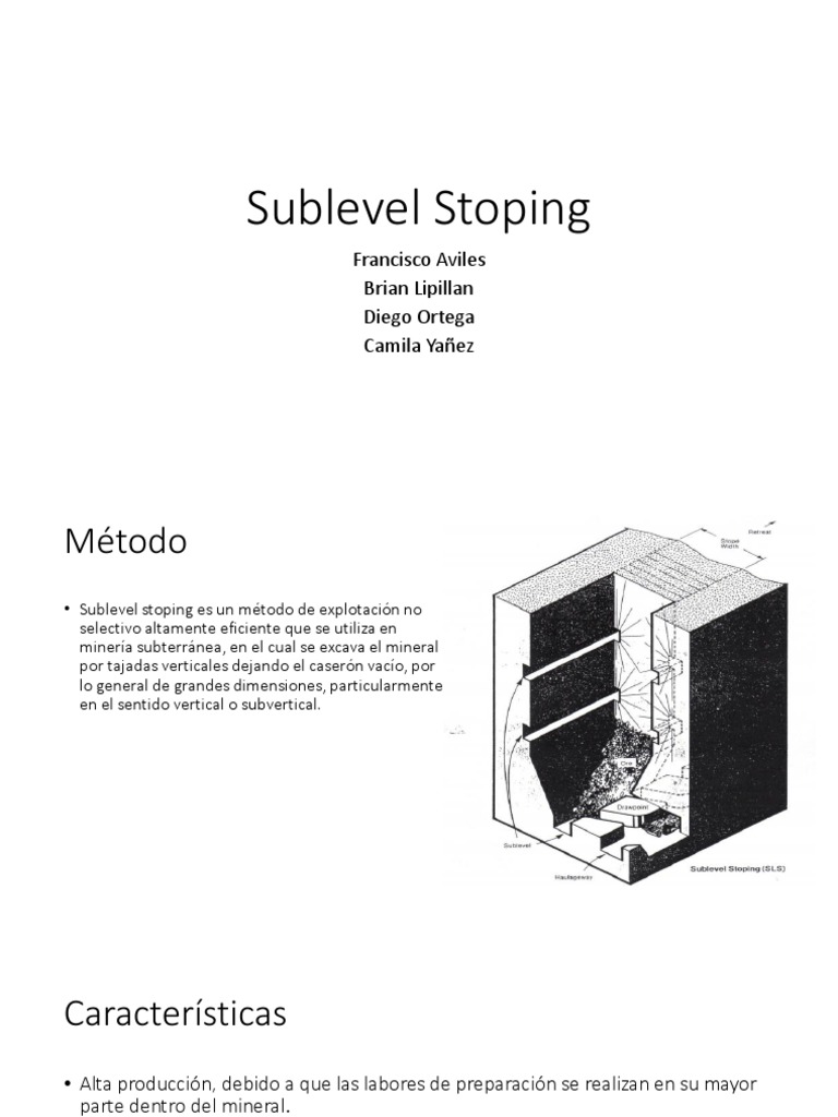 Diseño y Método de Sublevel Stoping | PDF | Minería | Naturaleza