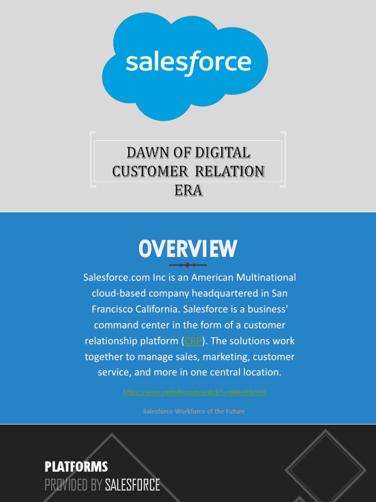 Salesforce Presenataion | PDF | Salesforce.Com | Information Technology