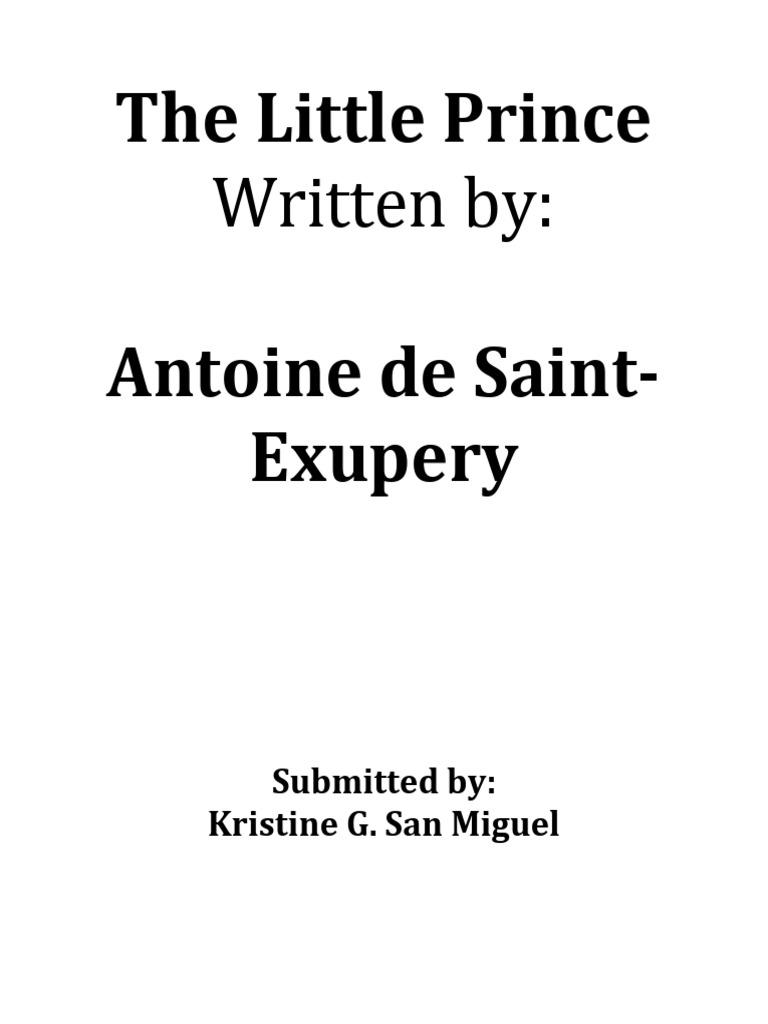 The Little Prince | PDF | The Little Prince