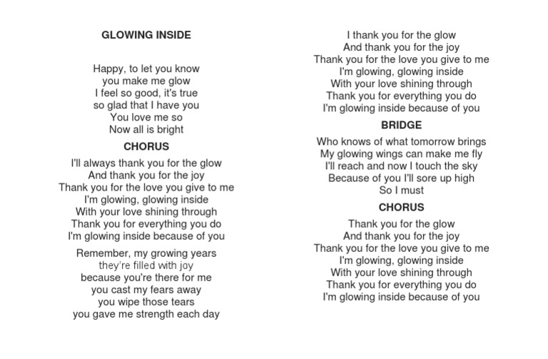 Glowing Inside | PDF