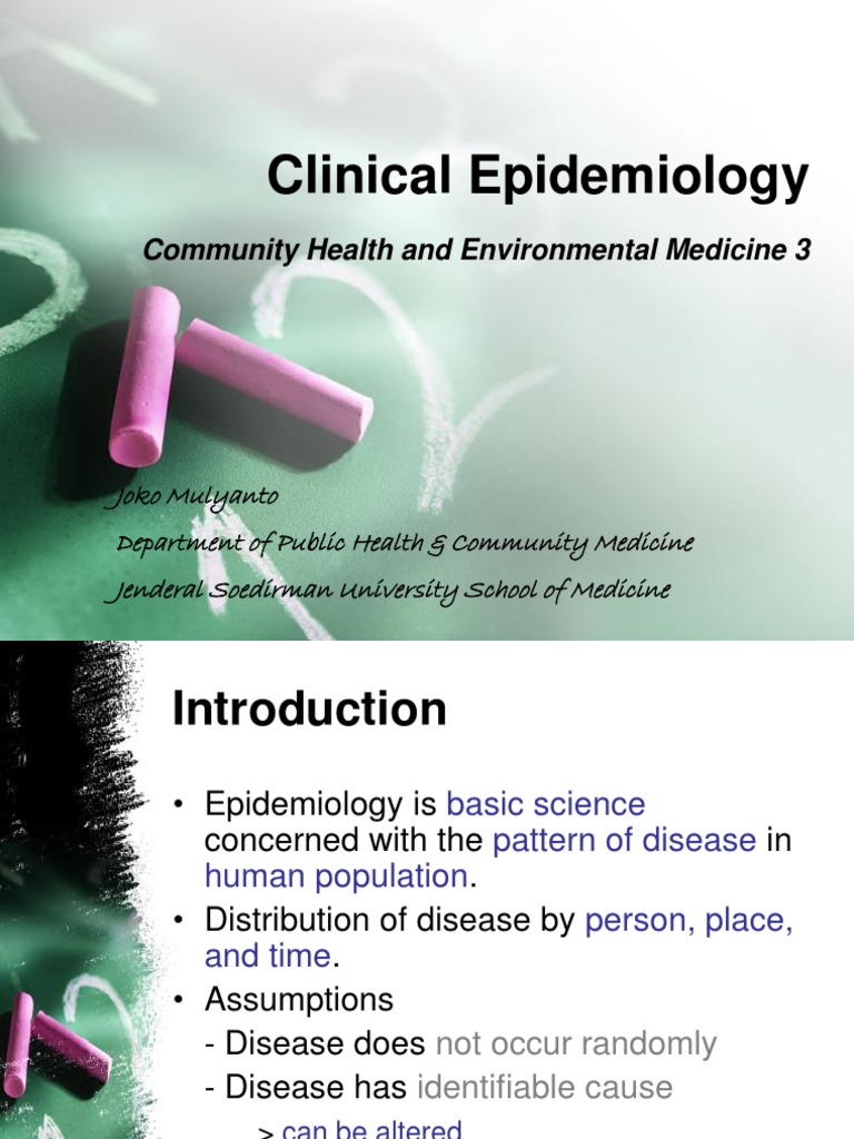 Clinical Epidemiology | PDF | Incidence (Epidemiology) | Epidemiology