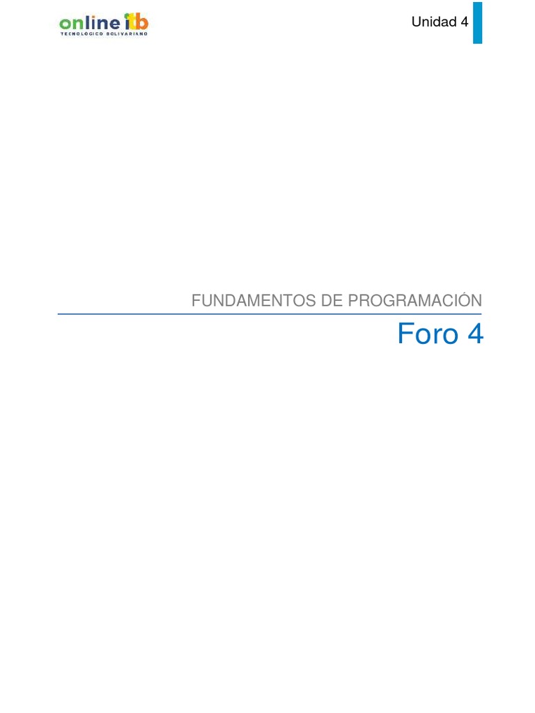 Foro 4 | PDF | Lenguaje de programación | C