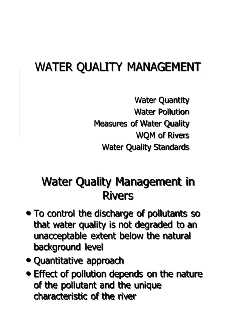 Streeter-Phelps Model in Water Quality | PDF | Oxygen | Water